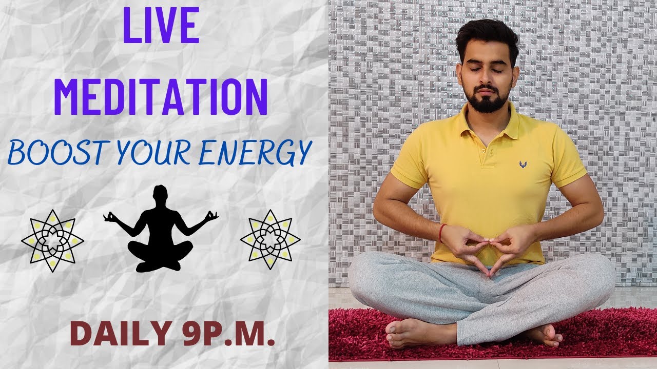 LIVE MEDITATION | Boost Your Energy | Stay Stress Free | - YouTube