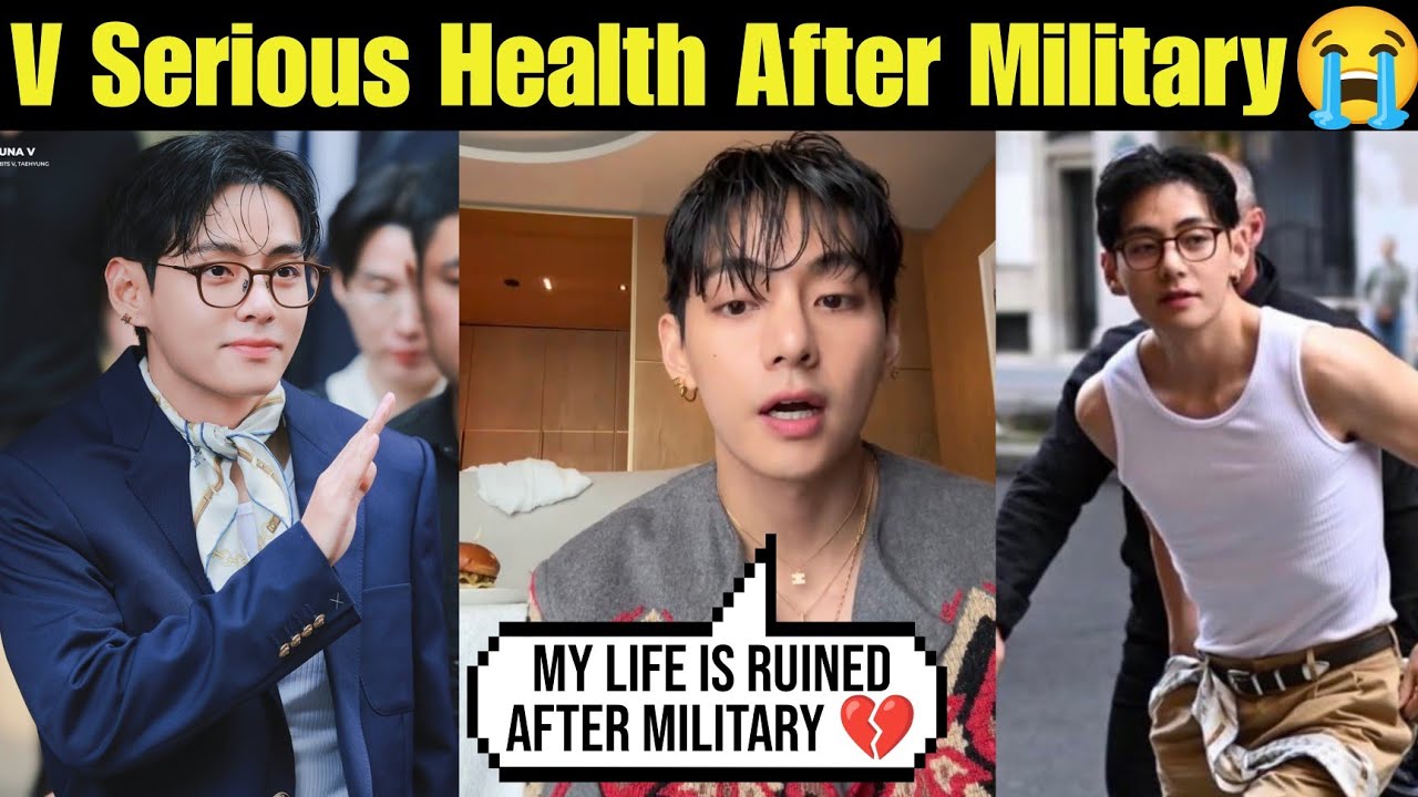 LIVE 🔴 BTS V Revealed Serious Health Issue After Military 😭 V Serious ...