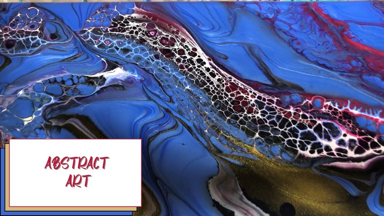 Metallic Puddle Swipe - Acrylic Pouring - YouTube