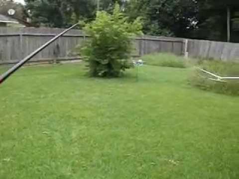 Simple Swinger model flown with long pole and short line.