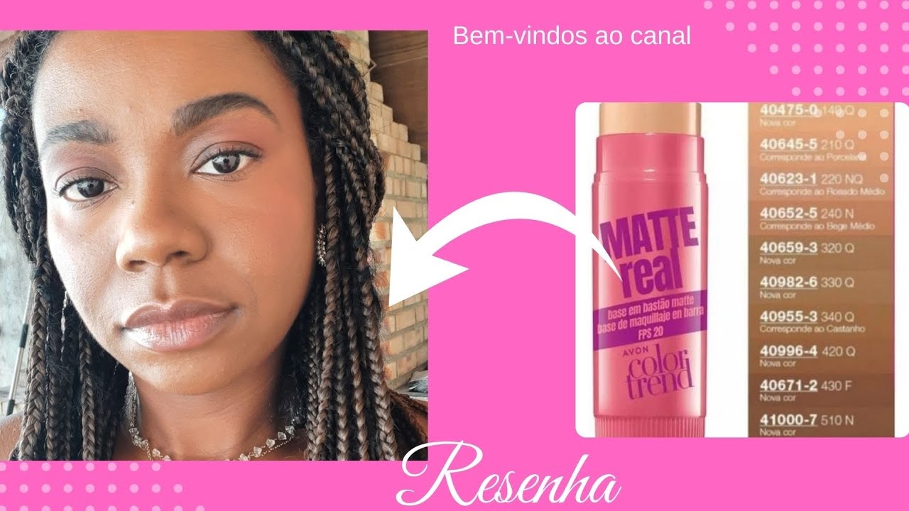 Resenhas de base em bastão Avon Matte Real - YouTube