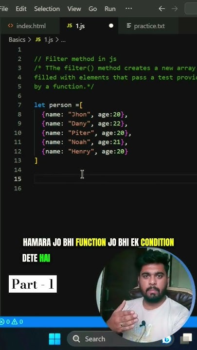 Master the Filter Method in JavaScript and Level Up Your Web Development - YouTube