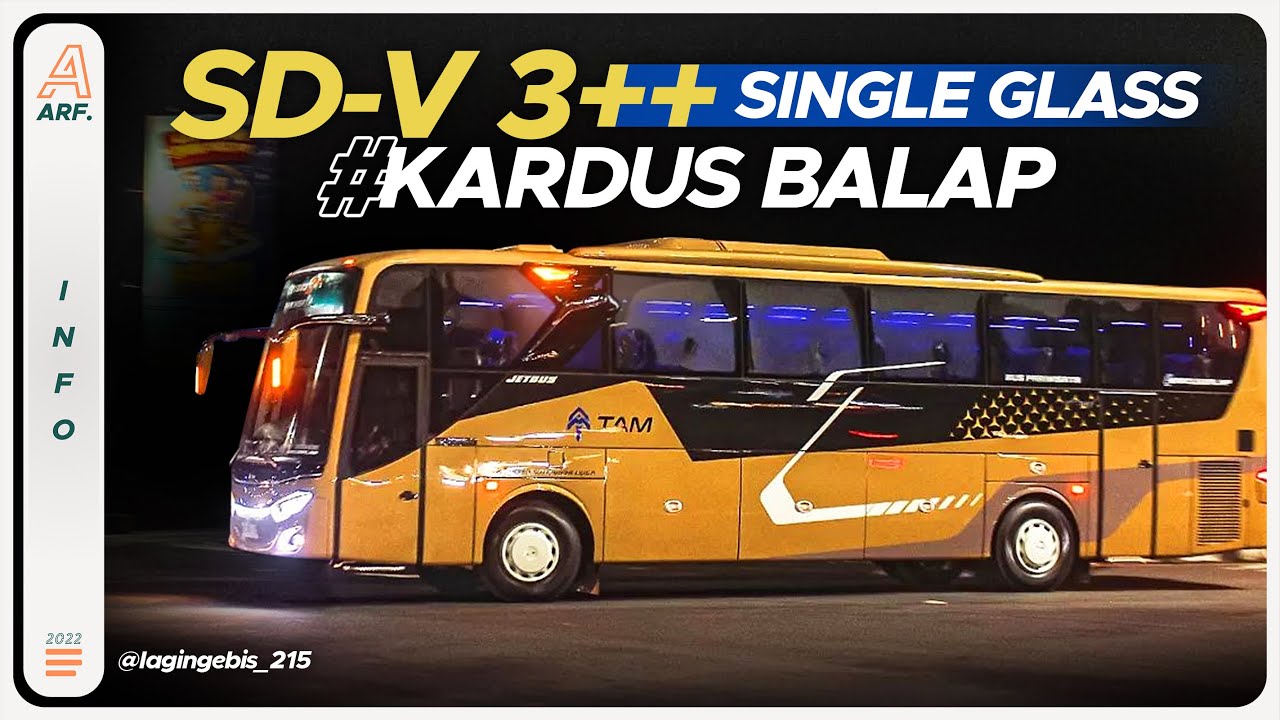 SD-V 3++ SINGLE GLASS!! 5 Unit Baru PO. TAM Wisata Dengan Livery ...