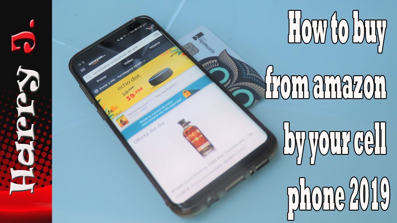 How to buy from amazon by your cell phone - YouTube