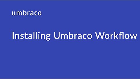 Umbraco Workflow - YouTube