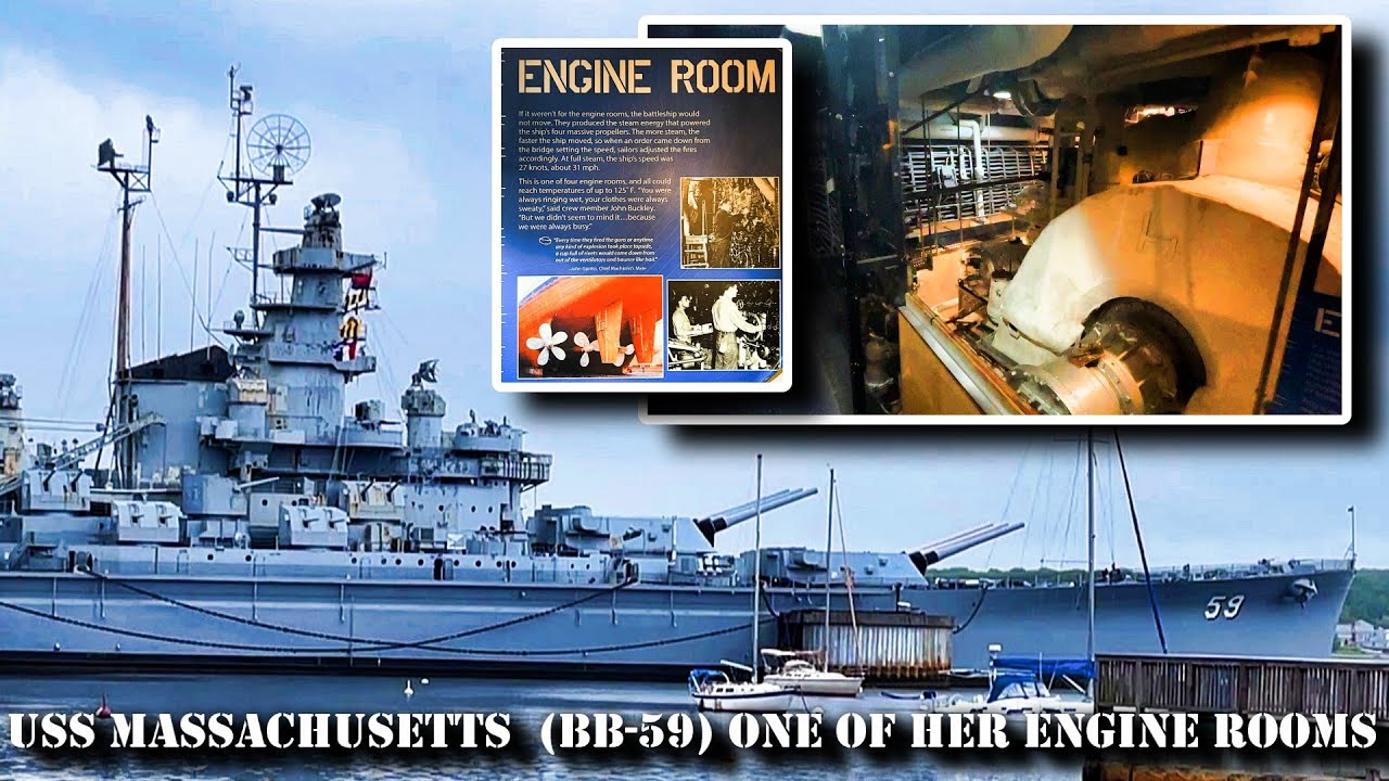 Walking Through One of the Four Engine Rooms of the U.S.S ...