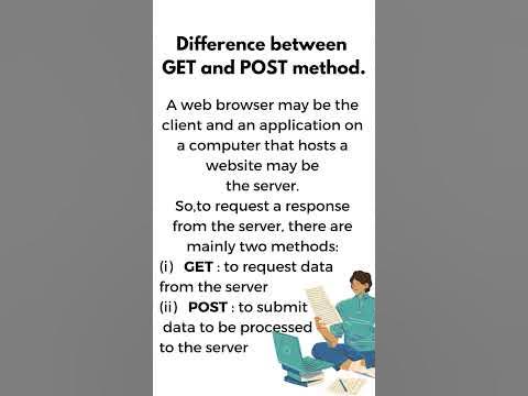 Difference between GET and POST method - YouTube