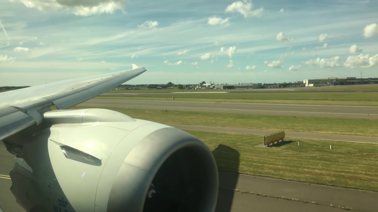 KLM 787-9 - Amsterdam to Salt Lake City (Pushback, Engine Start, Taxi, Takeoff, Landing) - YouTube