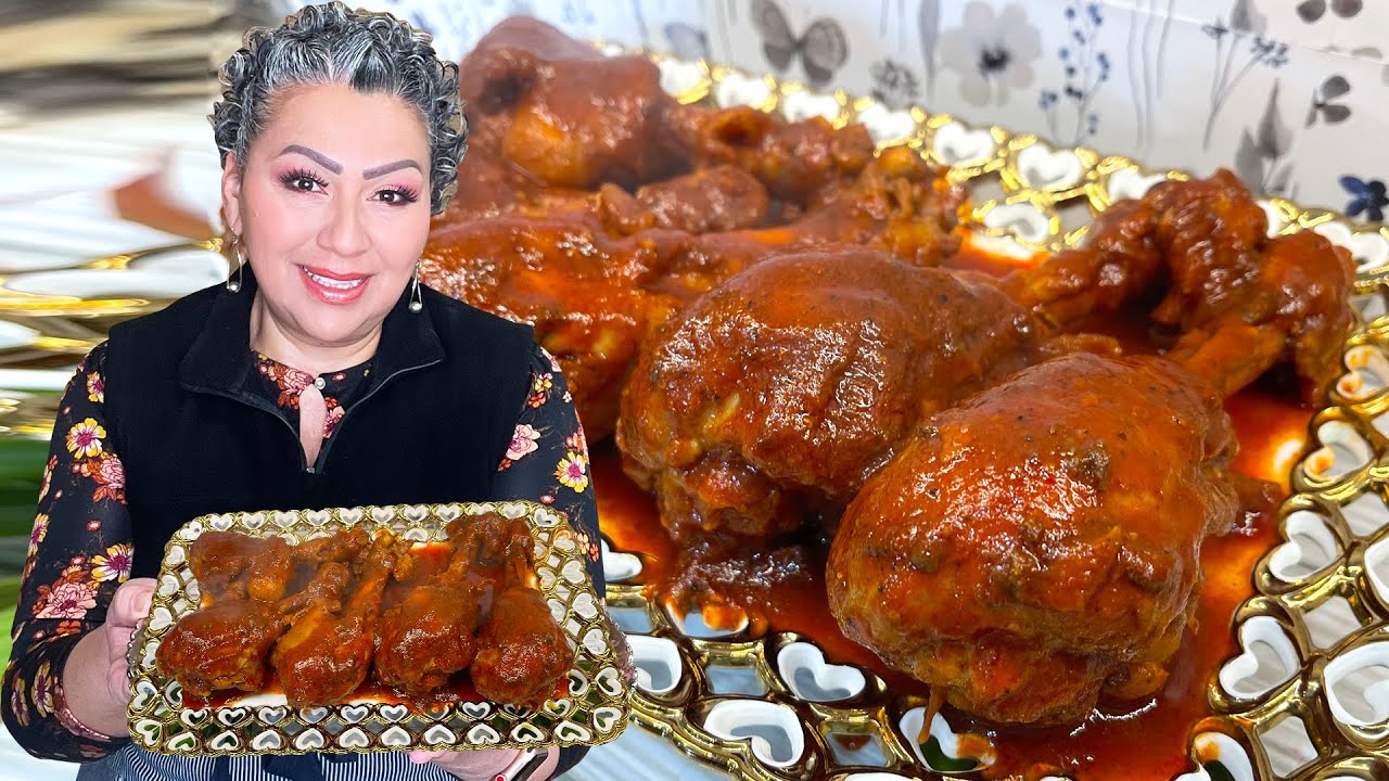 Pollo en Chile Rojo Guajillo 🌶️🍗 | Receta Casera Fácil y Deliciosa ...