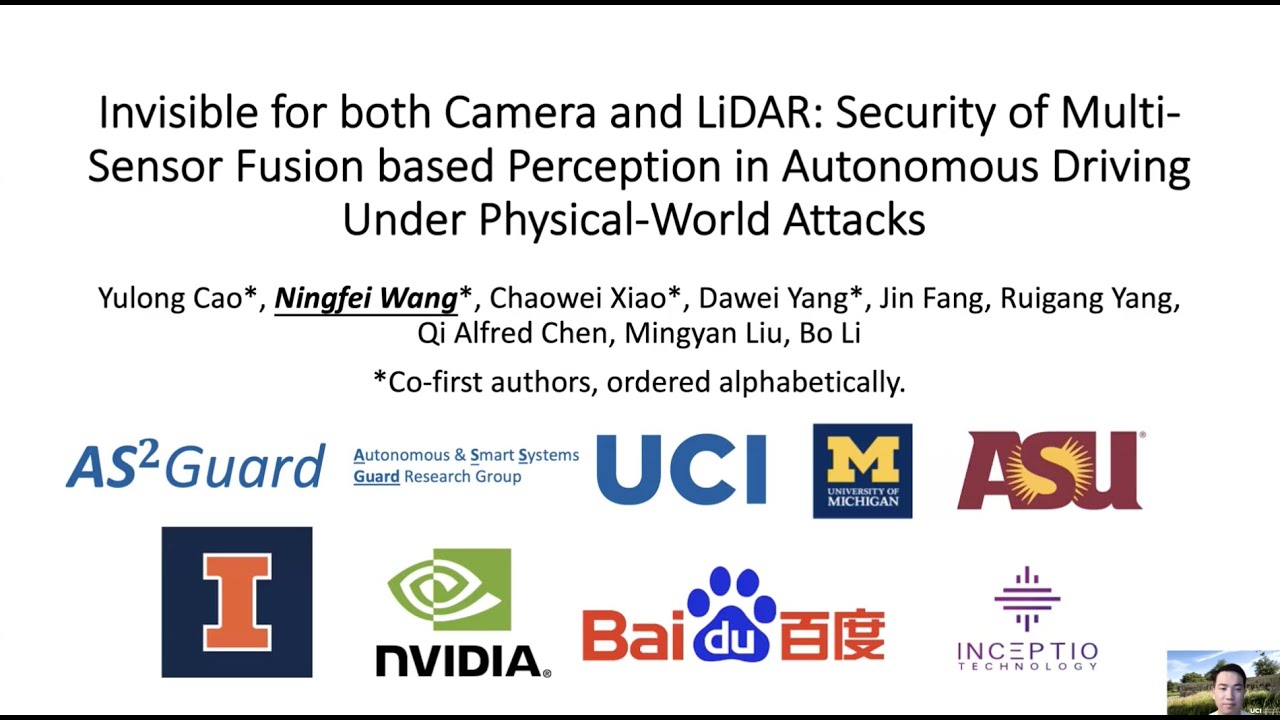 Security of Multi-Sensor Fusion based Perception in Autonomous Driving ...