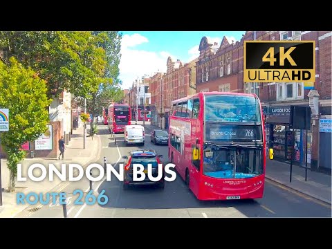 London Bus Ride, Route 266, Double Decker, 4K Virtual Tour - YouTube