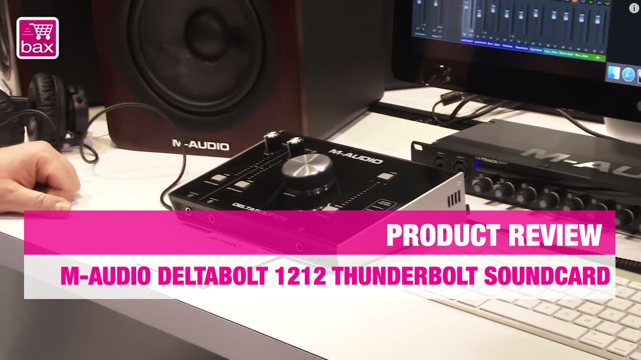M-Audio Deltabolt 1212 Thunderbolt Soundcard | NAMM SHOW 2015 - YouTube