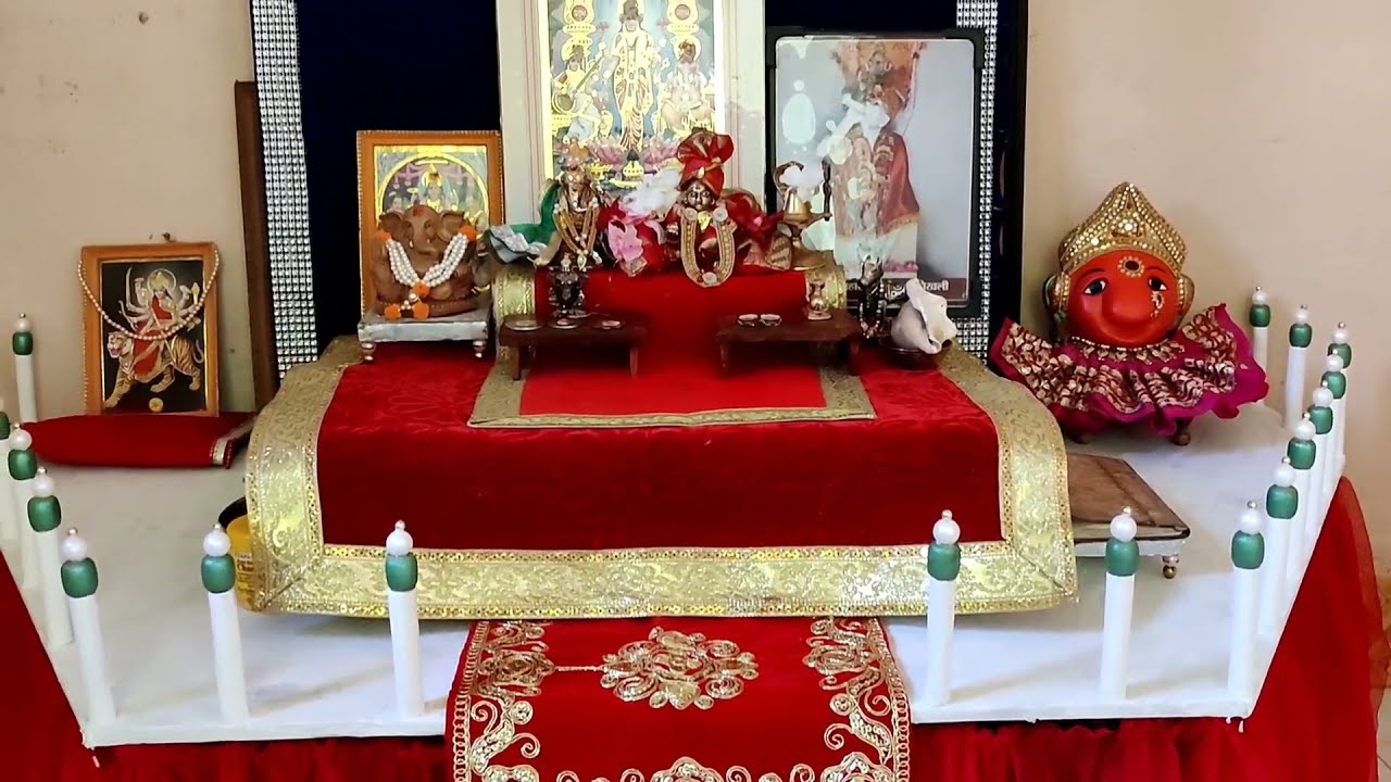 How To Decorate Devghar ||Puja room decoration idea's at home|| - YouTube