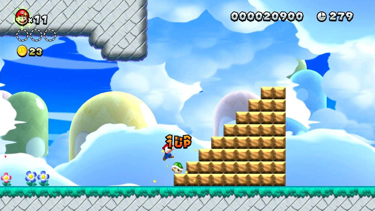 New Super Mario Bros. U -- Old School 1-Up Rally in Switchback Hill ...