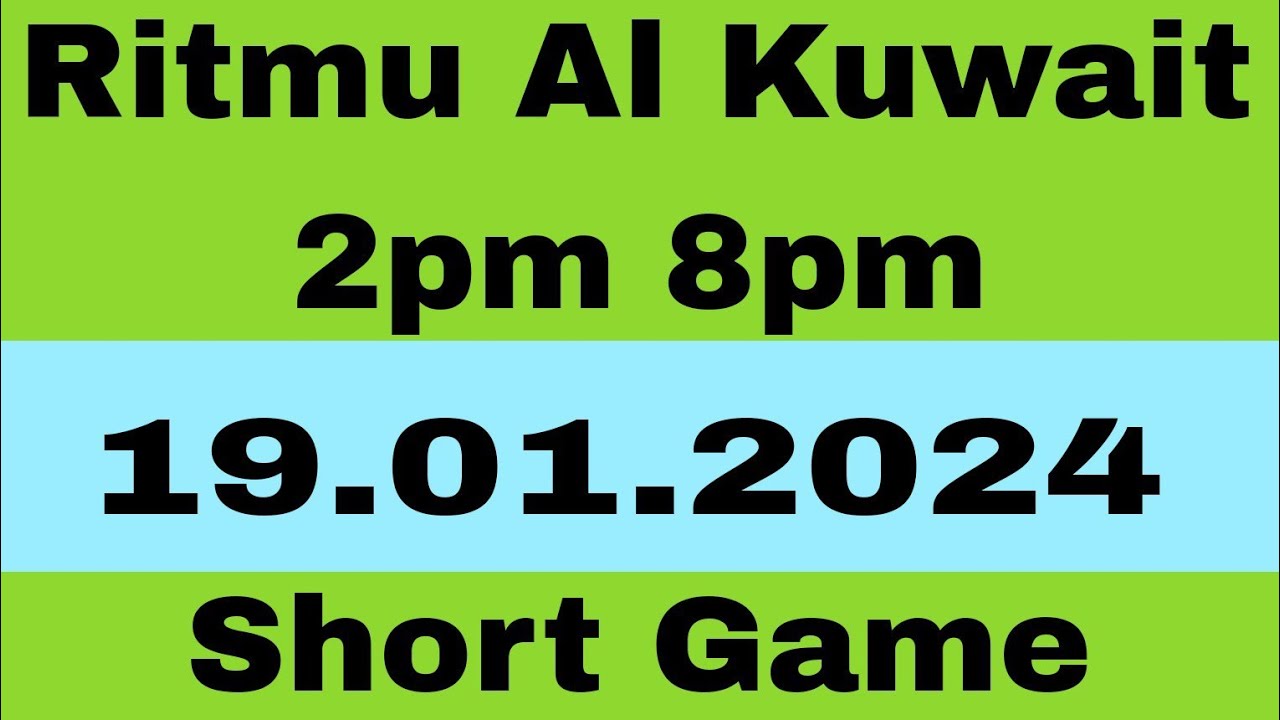 Ritmu Al Kuwait 2 pm 8pm 19.01.2024 #ritmo#ritmu - YouTube