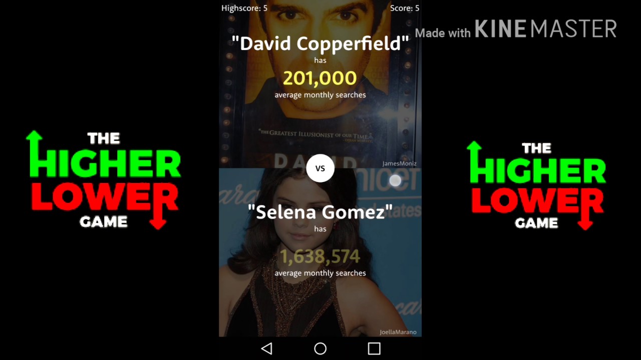 Que tramposo The Higer and Lower game - YouTube