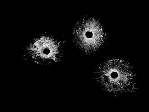 Green Screen Bullet Holes Glass