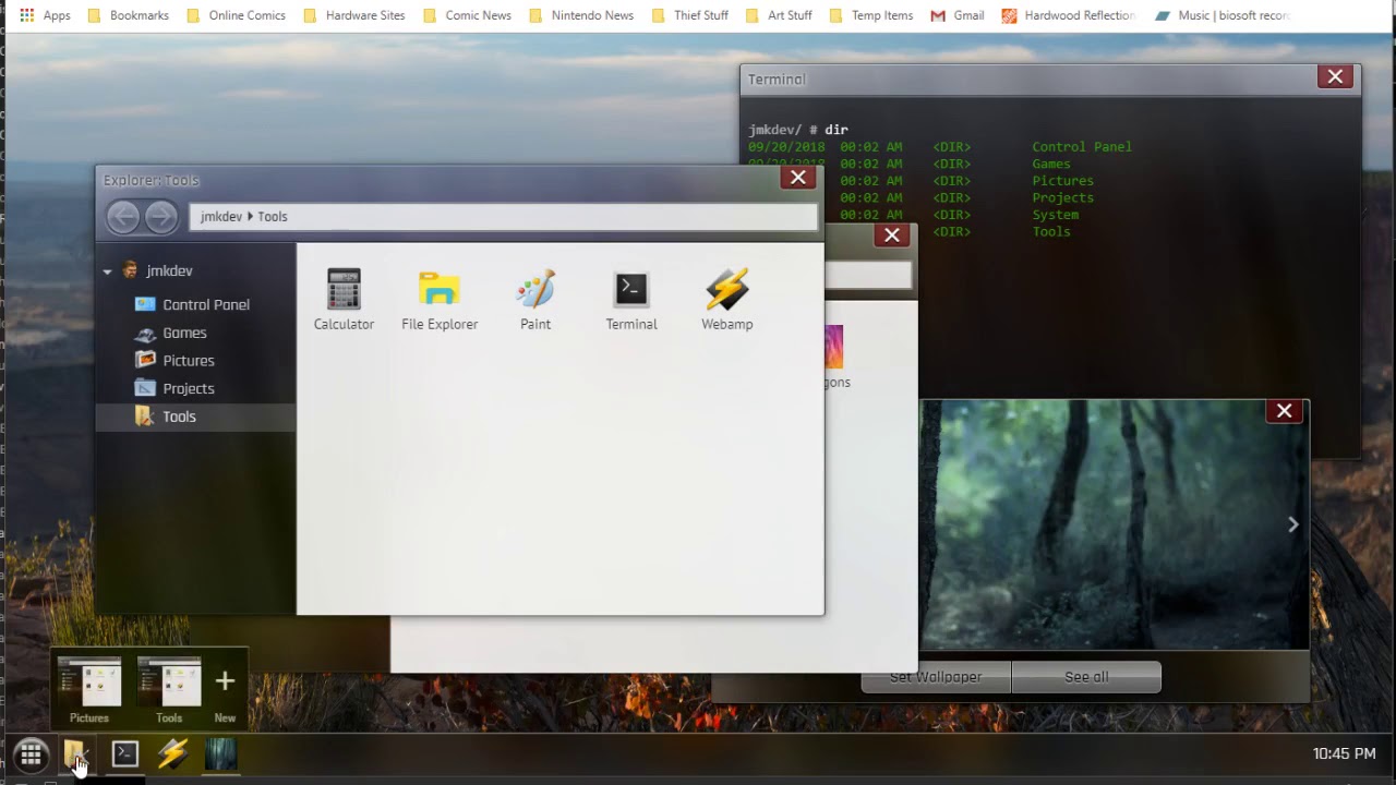 Web Component desktop - task switcher working - YouTube