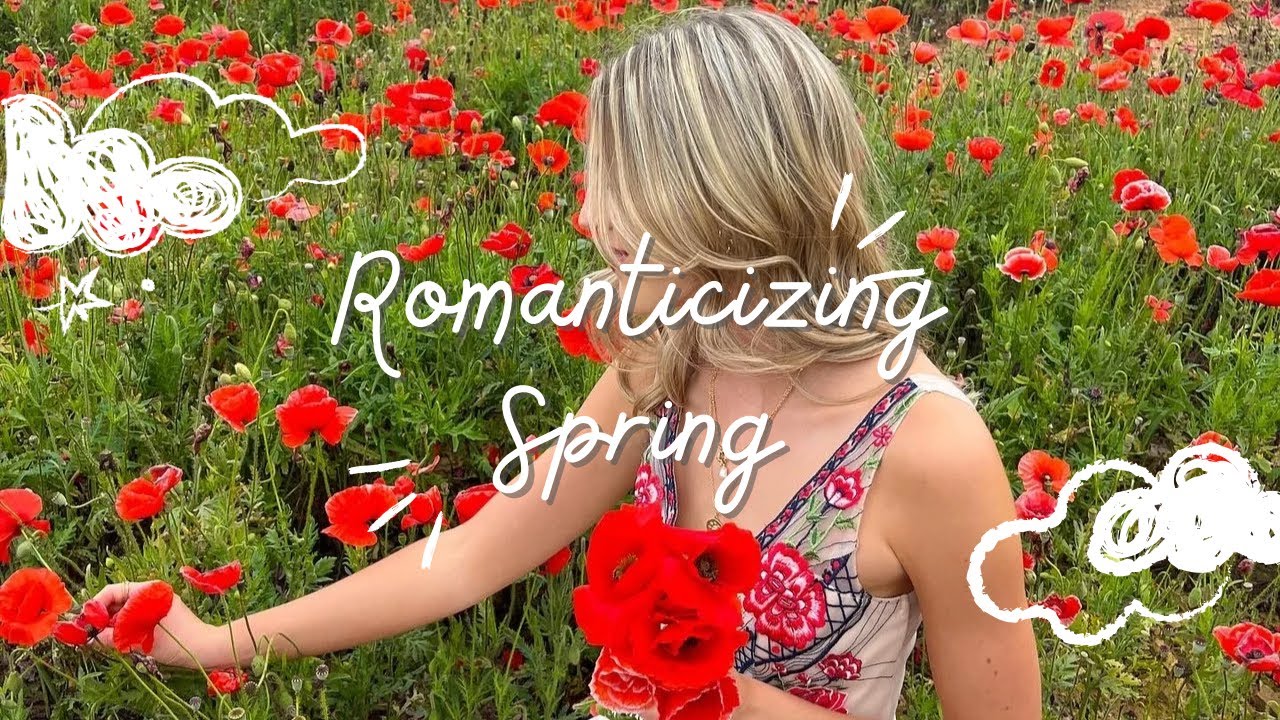 Romanticizing Spring!🐝 Making a prayer board, gardening, strawberry ...