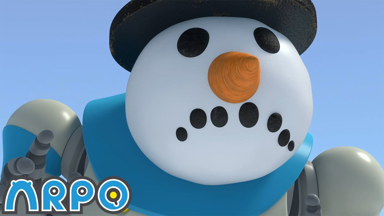 World's Biggest Snowman DISASTER!!! ️ ARPO The Robot | Funny Christmas ...