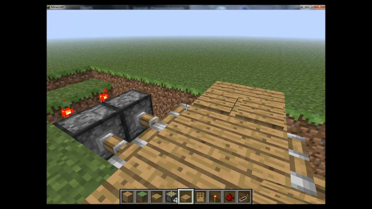 [TUTO] Minecraft : faire un piege à piston - YouTube