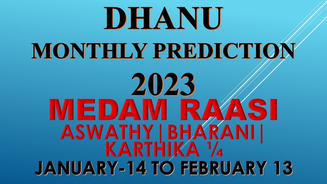 MAKARAM Monthly Prediction | MEDAM RASSI | MAKARAM MONTHLY ASTROLOGY ...