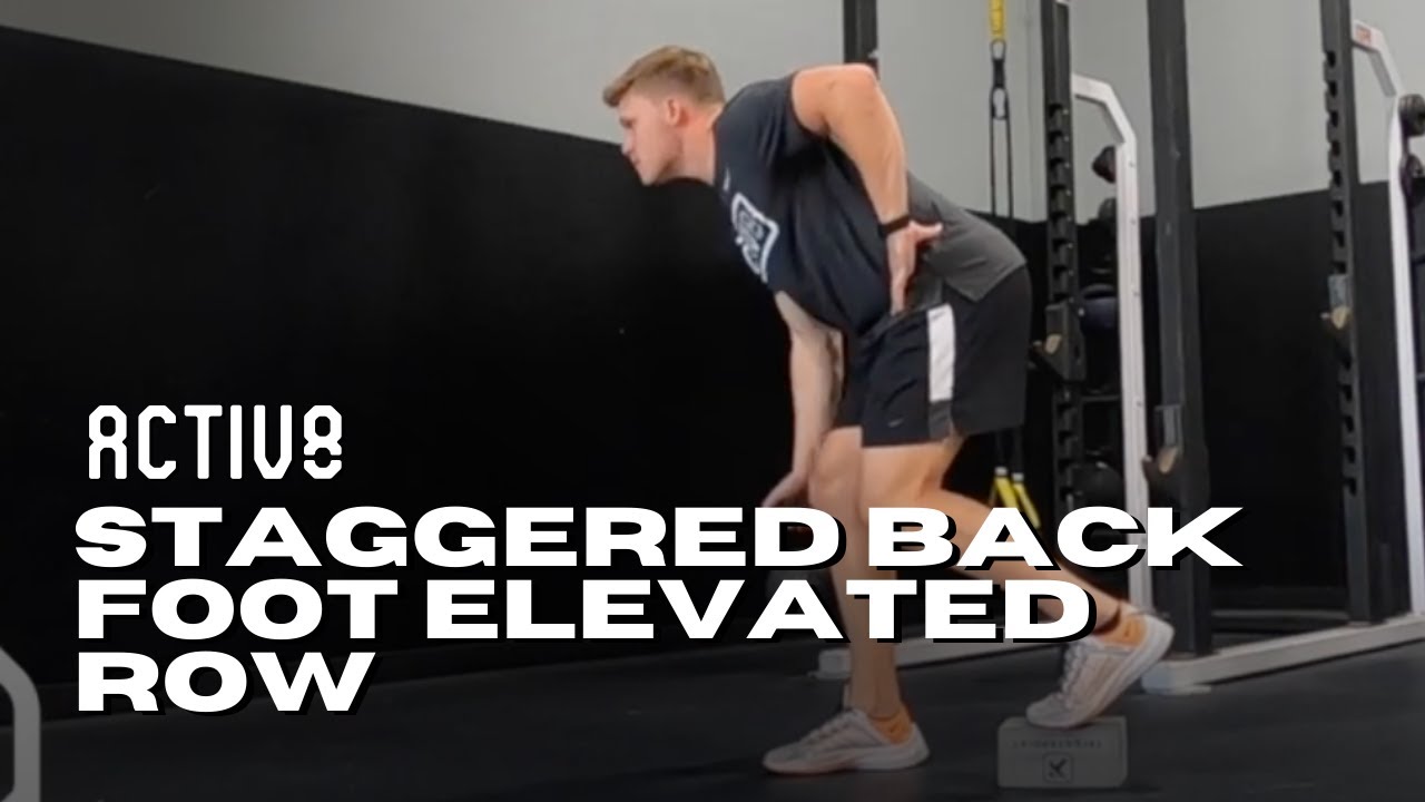 Staggered Back Foot Elevated Row - YouTube