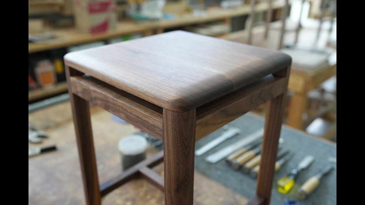 Walnut Stool Making - YouTube