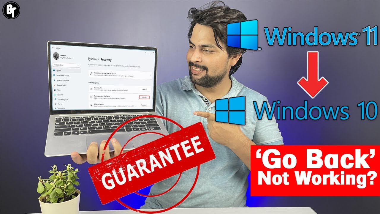 How To Downgrade To Windows 10 From Windows 11 | Even Go Back Button ...
