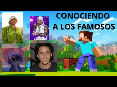 CONOCI A MALUMA, FERXXO, STITCH Y CANSERBERO EN MINECRAFT!!! (EMITACION ...