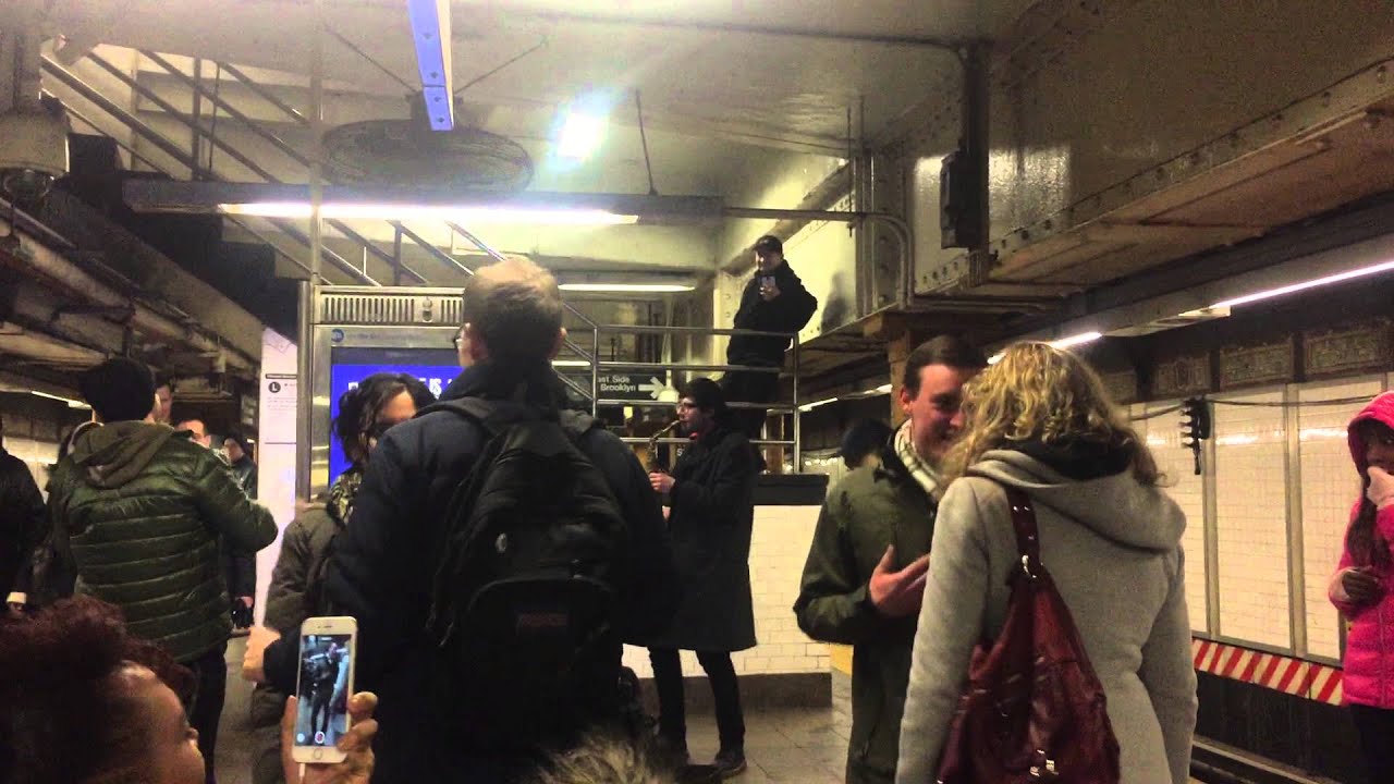 L Train dance party - YouTube