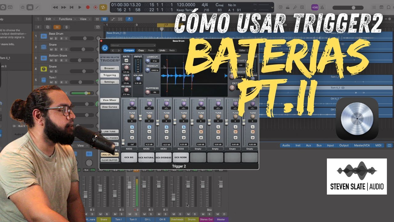 Cómo Arreglar Baterias con Trigger2 | Steven Slate - SAMPLER PLUG IN | Surrendered Studios - YouTube