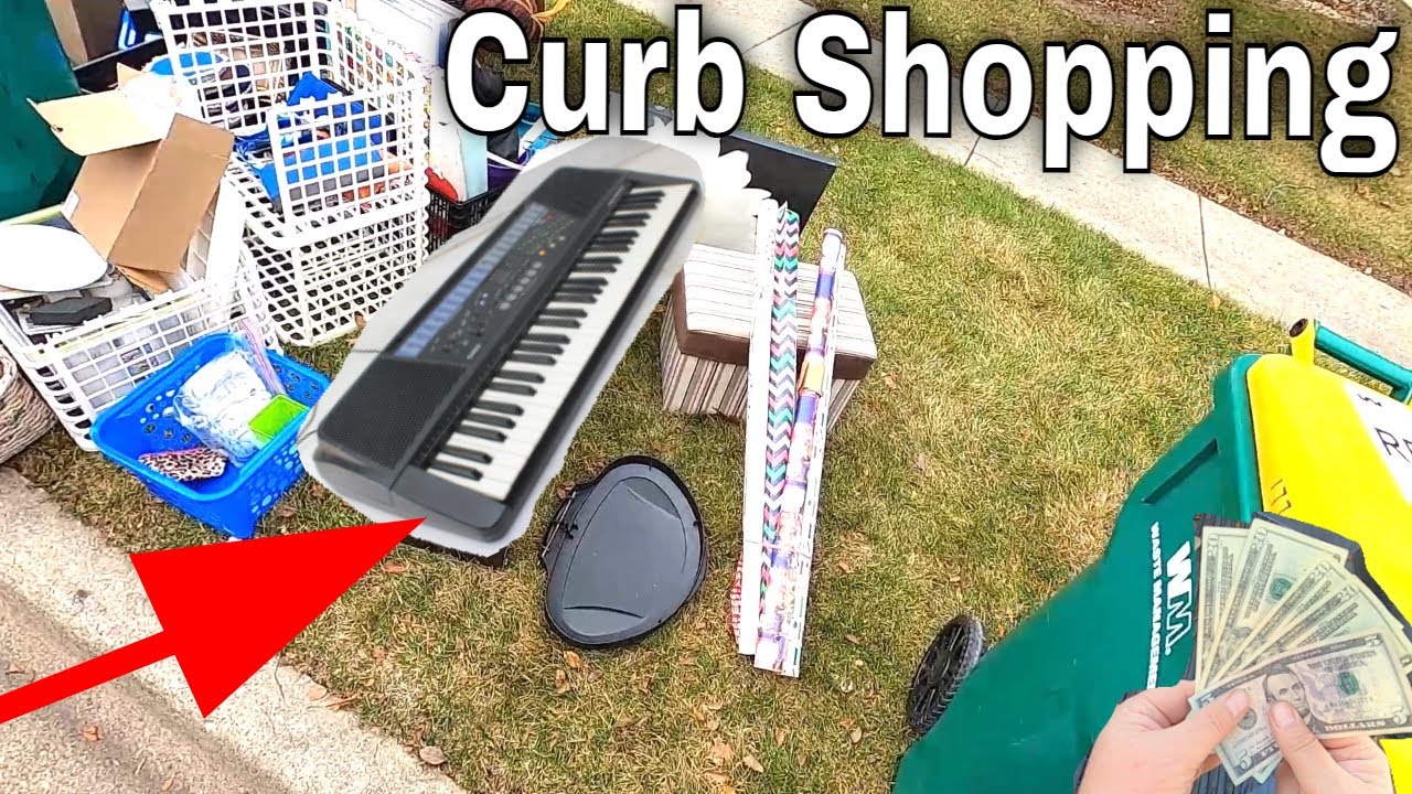 Musical Instruments in Their Trash? Holiday Garbage Day Shopping - YouTube