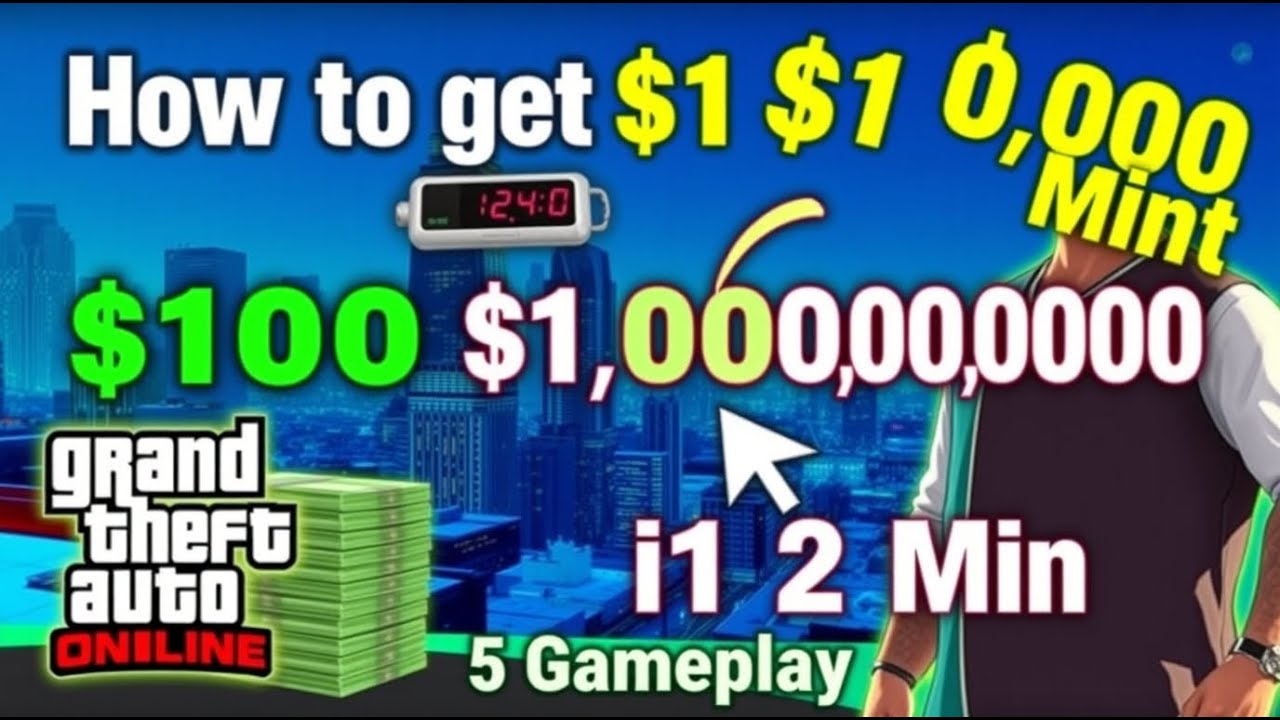 How to get $1,000,000 in GTA 5 (in 2 Min) | GTA 5 GAMEPLAY | GTA 5 ...