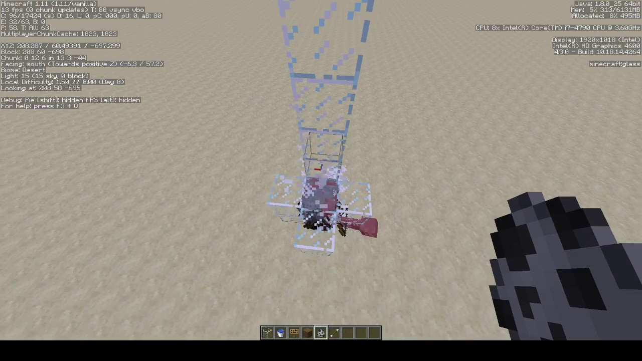 Minecraft 1.11 - Mob fall damage on heads - YouTube