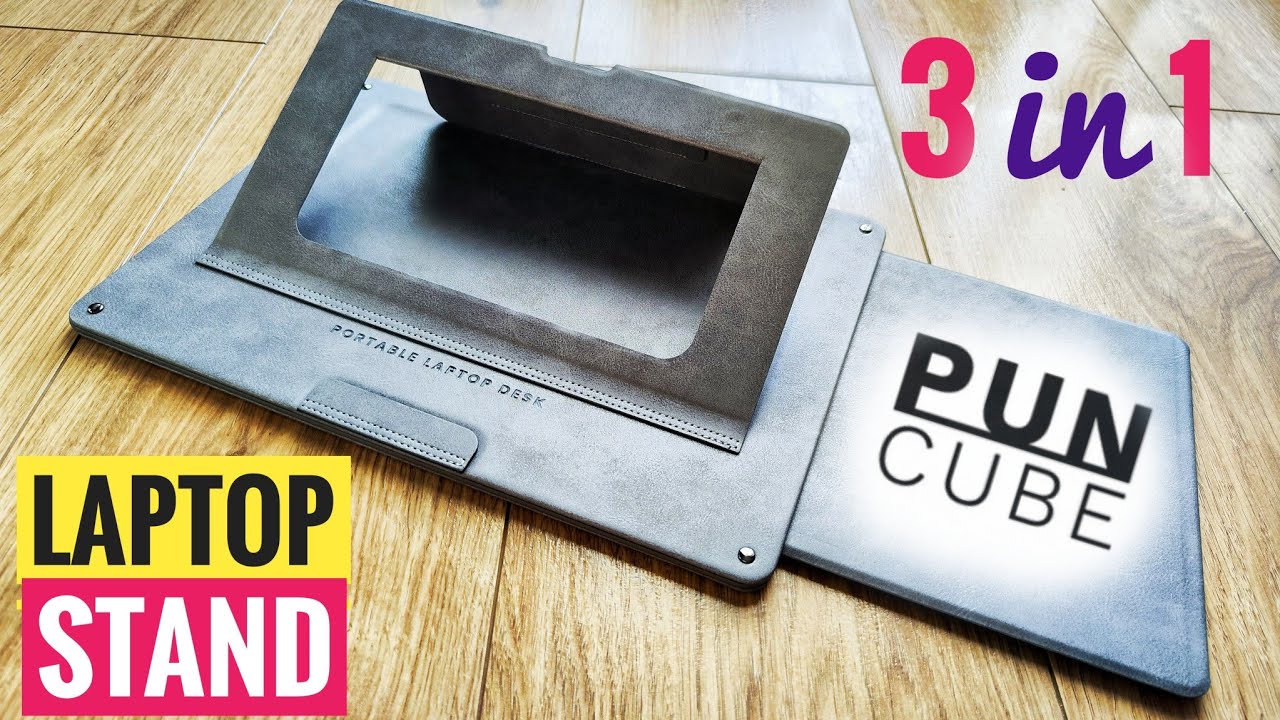 PUNCUBE Minimal 3in1 Portable Laptop Desk 💥 - YouTube