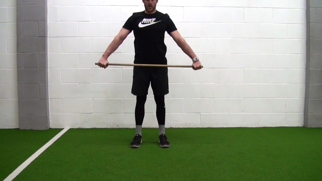 Shoulder circles with stick - YouTube