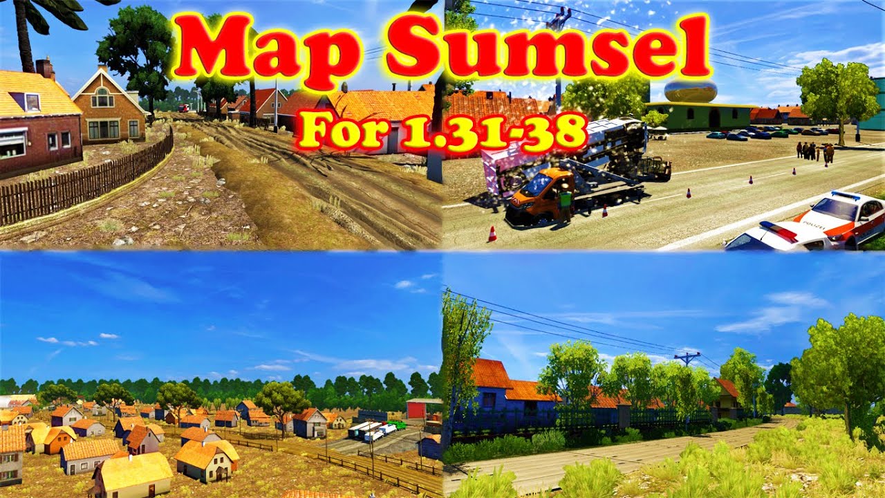Map Sumsel For 1.31-1.37 | Euro Truck Simulator 2 Map | Tonny Ariyanto ...