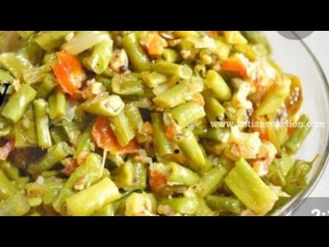 beans palya in kannada\\ alasandi palya\\ longbeans palya\\ beans ...
