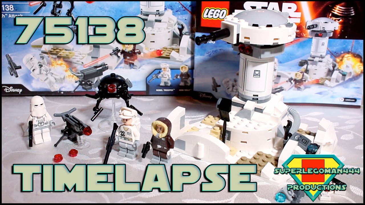 Lego Star Wars 75138 Hoth Attack TIMELAPSE - YouTube