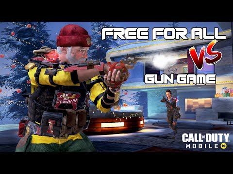 Free For All Vs Gun Game Mode Gameplay - Call Of Duty Mobile
