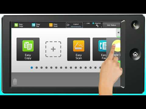 Home screen customization - Sharp next-generation MFP - YouTube