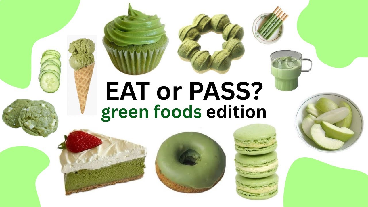 EAT or PASS? | Green Food Edition 💚🥝 - YouTube