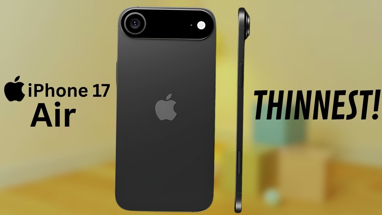 Apple’s Slimmest iPhone Yet! iPhone 17 Air is Almost TOO Thin? - YouTube