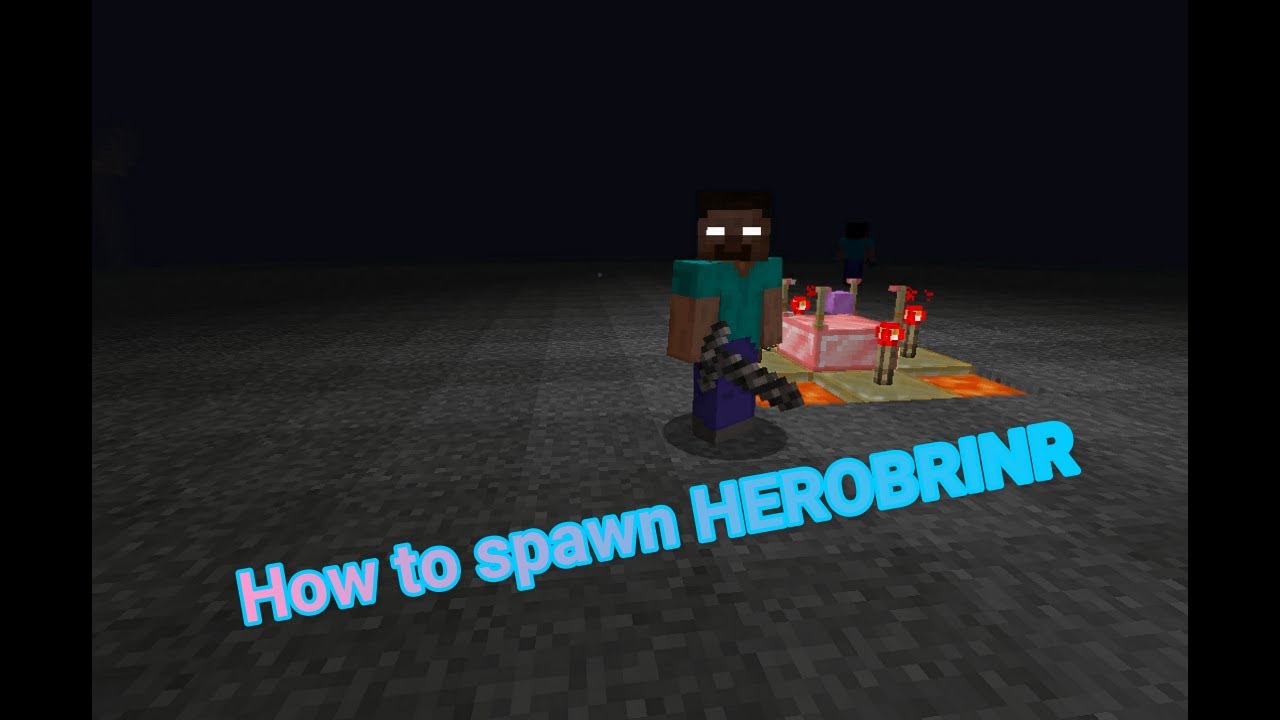 How to spawn Herobrine #herobrine #herobrinesmp - YouTube