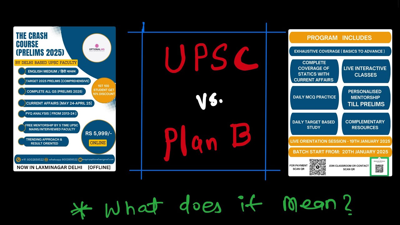 UPSC vs PLAN B | UPSC JOB UPDATE 2025 | UPSC PLAN B | UPSC PRE # ...