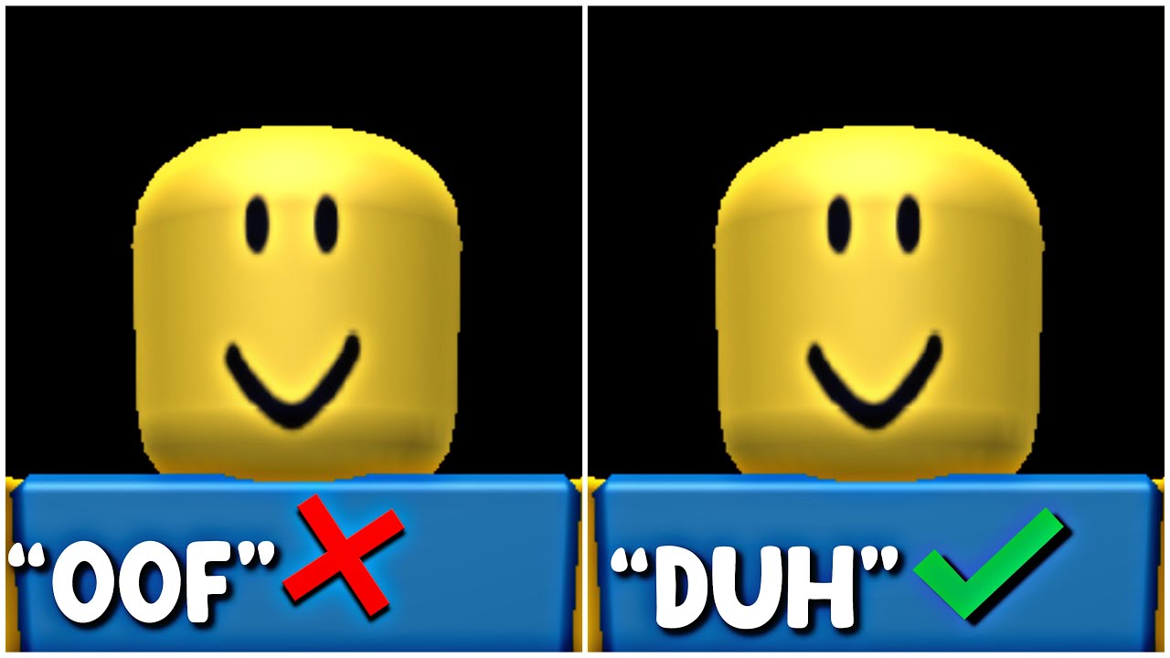 roblox REMOVED the “OOF” sound - YouTube
