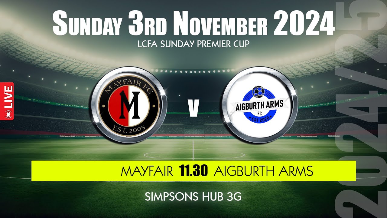 Mayfair v Aigburth Arms - 3rd Nov 2024 - YouTube