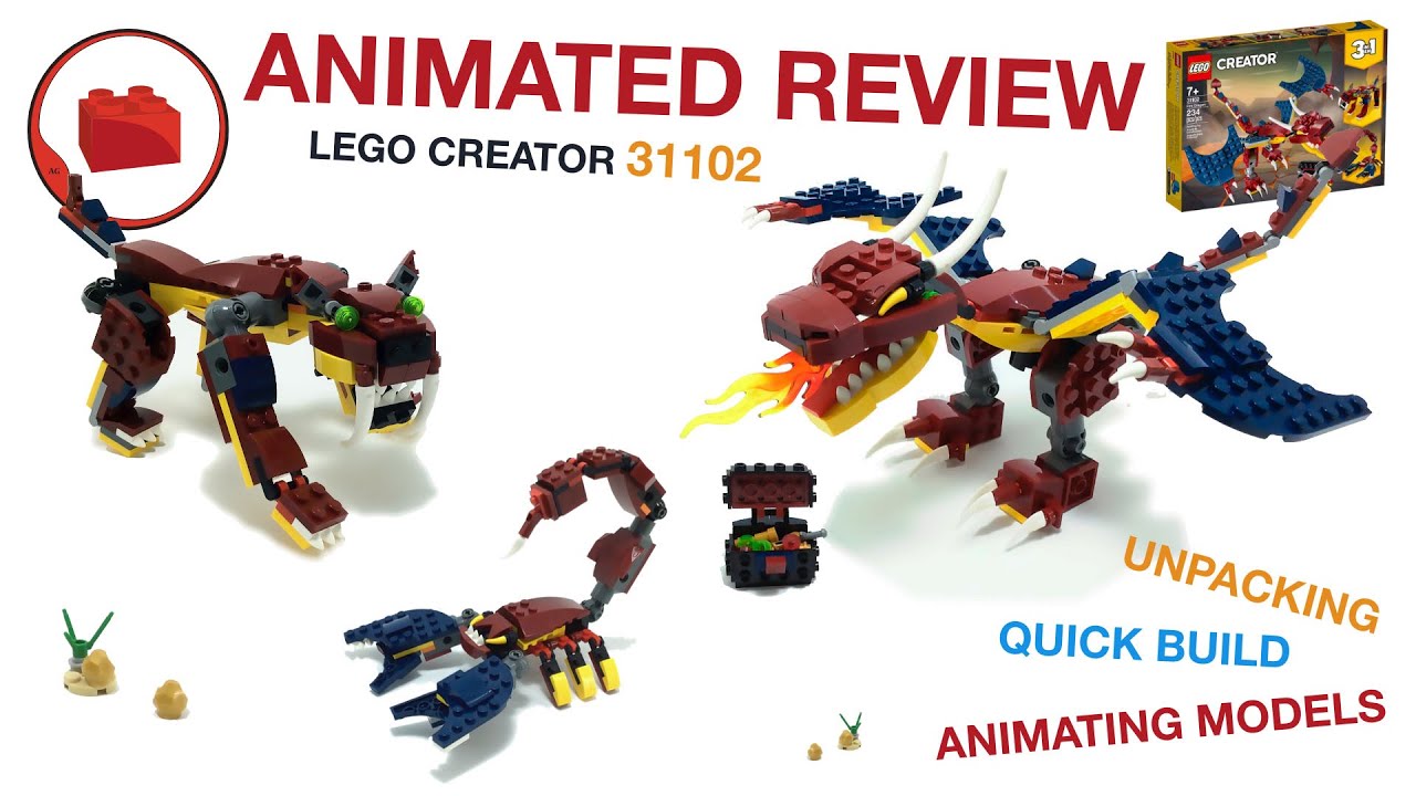 Lego Creator 31102 - Animated Review & Quick Building - YouTube
