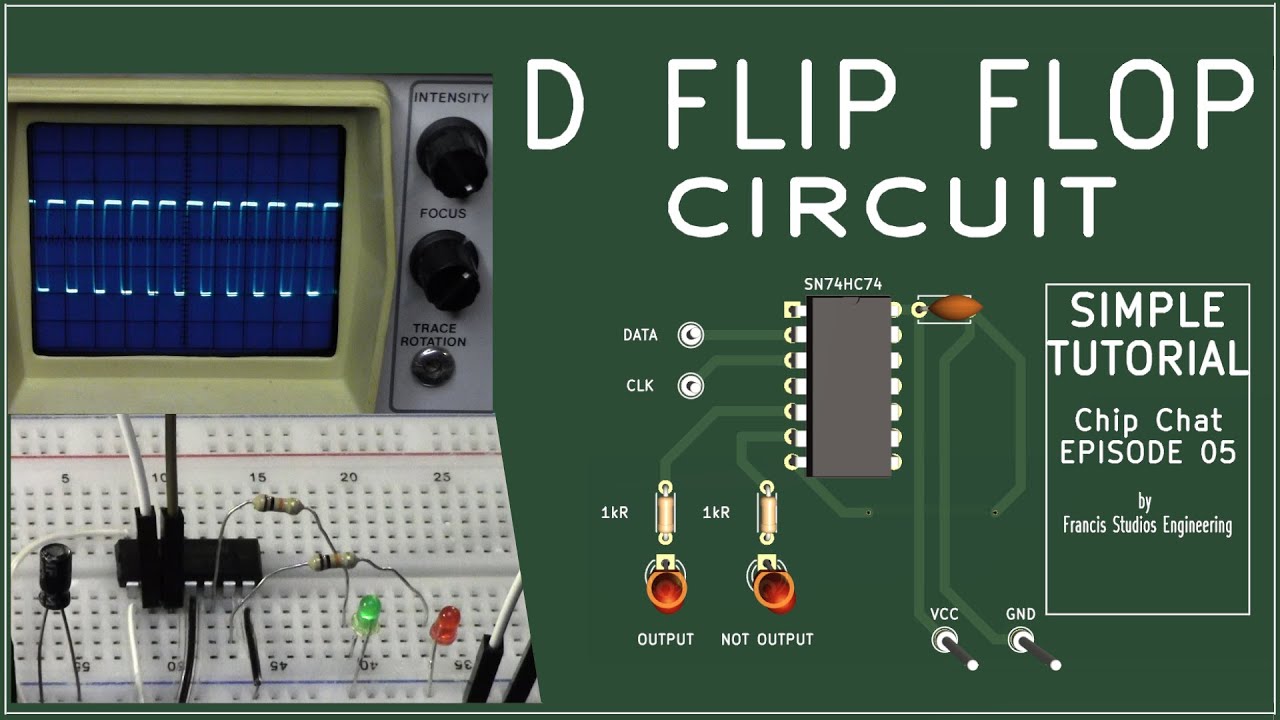 D-Type Flip-Flop IC - 74HC74 - YouTube